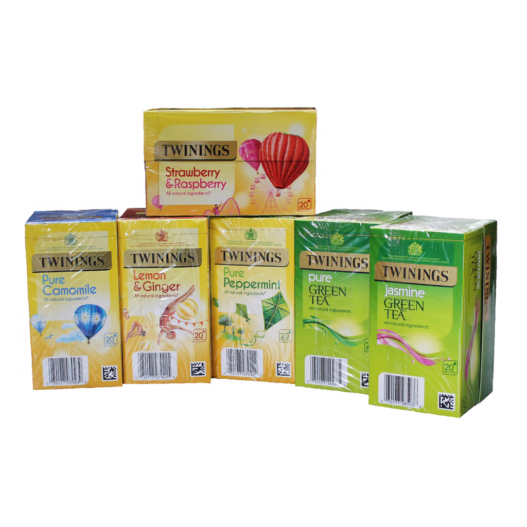 Twinings Herbal Variety Pack (6 Box x 20 Envelopes) - FreshGround