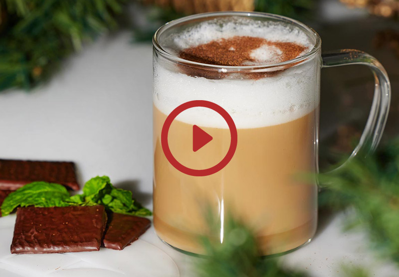 Chocolate mint mocha - winter drinks video series - FreshGround