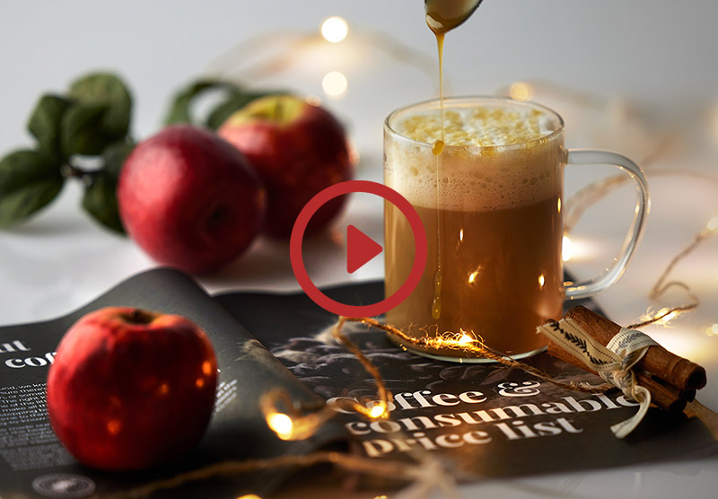 Caramel Apple Latte - winter drinks video series - FreshGround